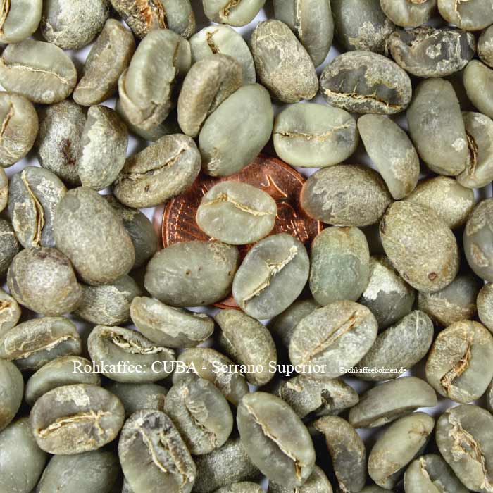 CUBA - Serrano Superior Lavado, Lot N°11, Grad 2 |rohkaffeebohnen.de ...